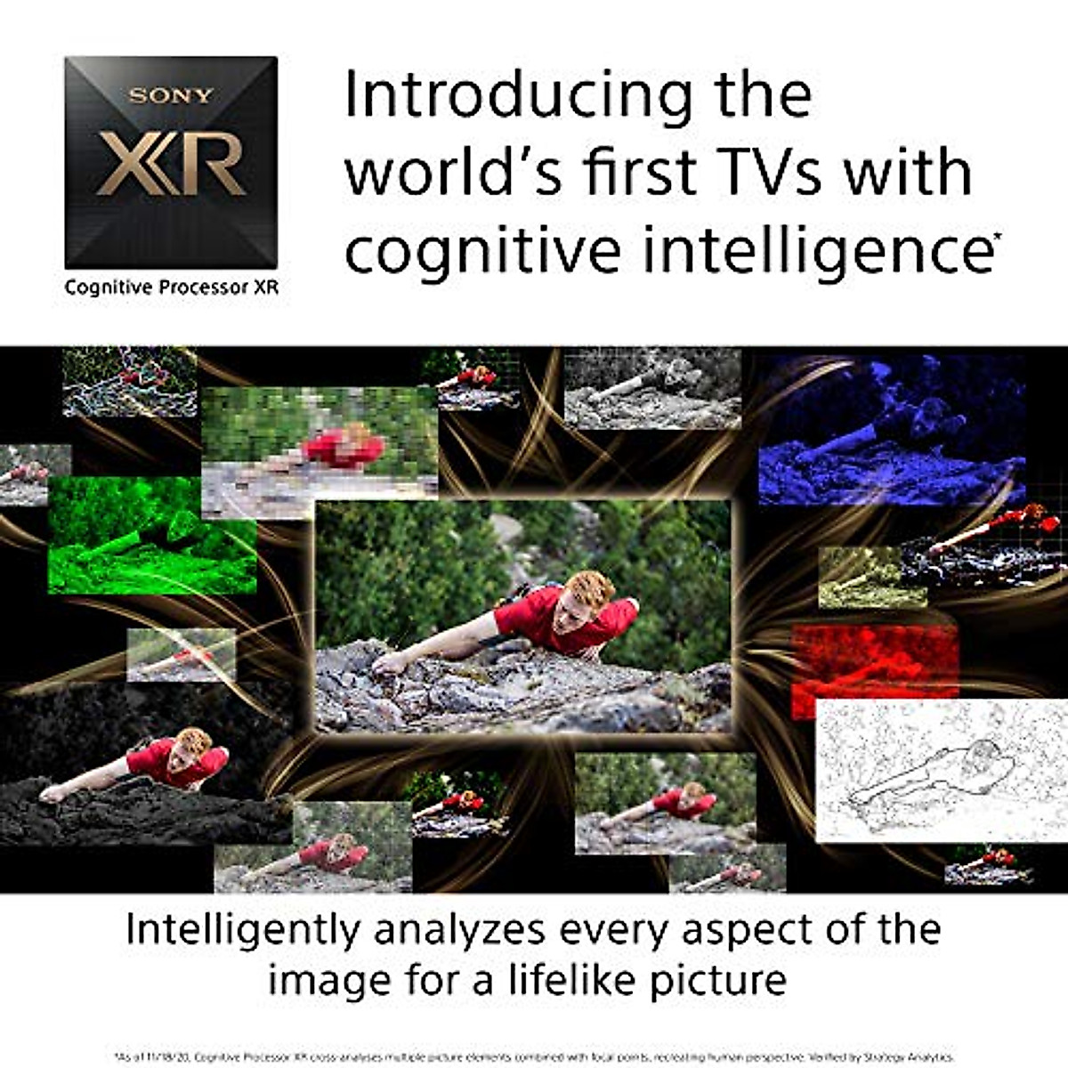 Sony A90J 55 Inch TV: BRAVIA XR OLED 4K Ultra HD Smart Google TV with Dolby Vision HDR and Alexa Compatibility XR55A90J- 2021 Model (Renewed)