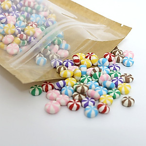 Pack of 100 Clear Brown Back Crafted Stand Up Zip Top Bags (10x15cm (4x6"))