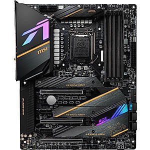 MSI MEG Z490 ACE Gaming Motherboard (ATX, 10th Gen Intel Core, LGA 1200 Socket, SLI/CF, Triple M.2 Slots, USB 3.2 Gen 2, Wi-Fi 6, Mystic Light RGB)