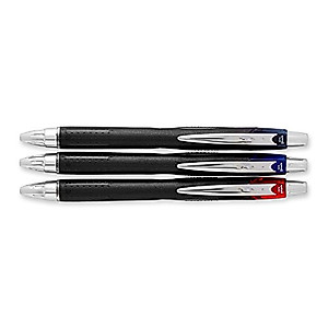 uni-ball Jetstream RT Retractable Ballpoint Pens Medium Point, 1.0mm, Assorted, 3 Pack