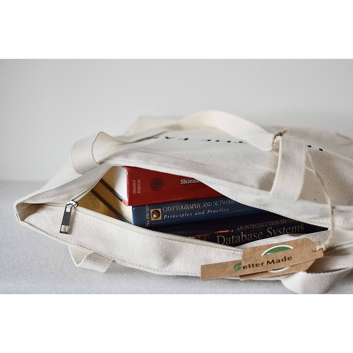 Organic Cotton Grocery Bag Value Bundle: Durable Washable Canvas Totes, Mesh Bags w/tare weight labels- 6pcs