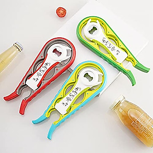 Jar Opener, Bottle Opener, Multi Kitchen Tool for Jelly Jars, Ketchup Bottle, Wine, Beer and other, Rubber Jar Opener Easy to Use (2 Pack)…