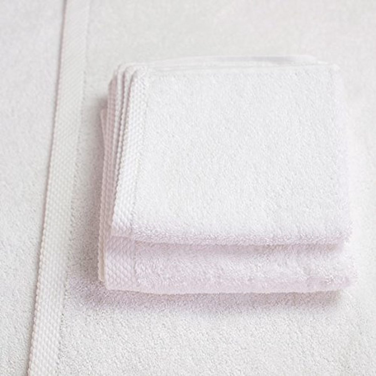 Garnier Thiebaut Hotel Collection White Bath Sheet Towels Set 2-Pieces