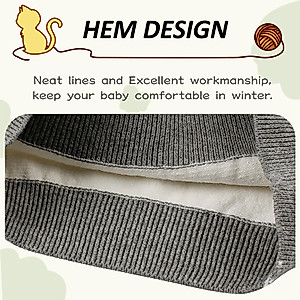 Peecabe Toddler Baby Cable Knit Sweater for Boys Long Sleeve Crewneck Striped Cotton Pullover Sweatshirt Fall Winter 1-5T (2T, Gray)