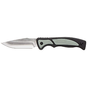 Old Timer Trail Boss 9in Fixed Blade Caping Knife with High Carbon Stainless Steel Blade, TPE Grip Handle, and Custom Molded Sheath for Hunting, Field Dressing, Skinning, Gutting, and Outdoors