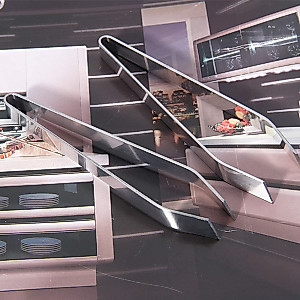 3 Pcs Fish Bone Tweezer Food Tweezers for Hair Removing Stainless Steel Tweezer Fish Bone Clip for Restaurant Slant Tweezer for Bone Removing