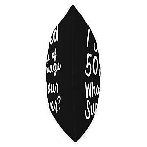 50 Years of Marriage Superpower Golden Wedding Anniversary Throw Pillow