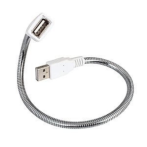 3Pcs 30cm Flexible USB Male to Female Stand Holder Data Power Gooseneck Short Cable