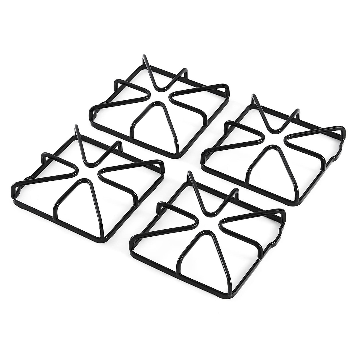 WB31X20643 Grate Replacement Parts For GE Burner Grate Kenmore Hotpoint Stove Parts General Electric Gas Range Parts Stove Surface Top Grate Metal Steel Rack 4 Pieces