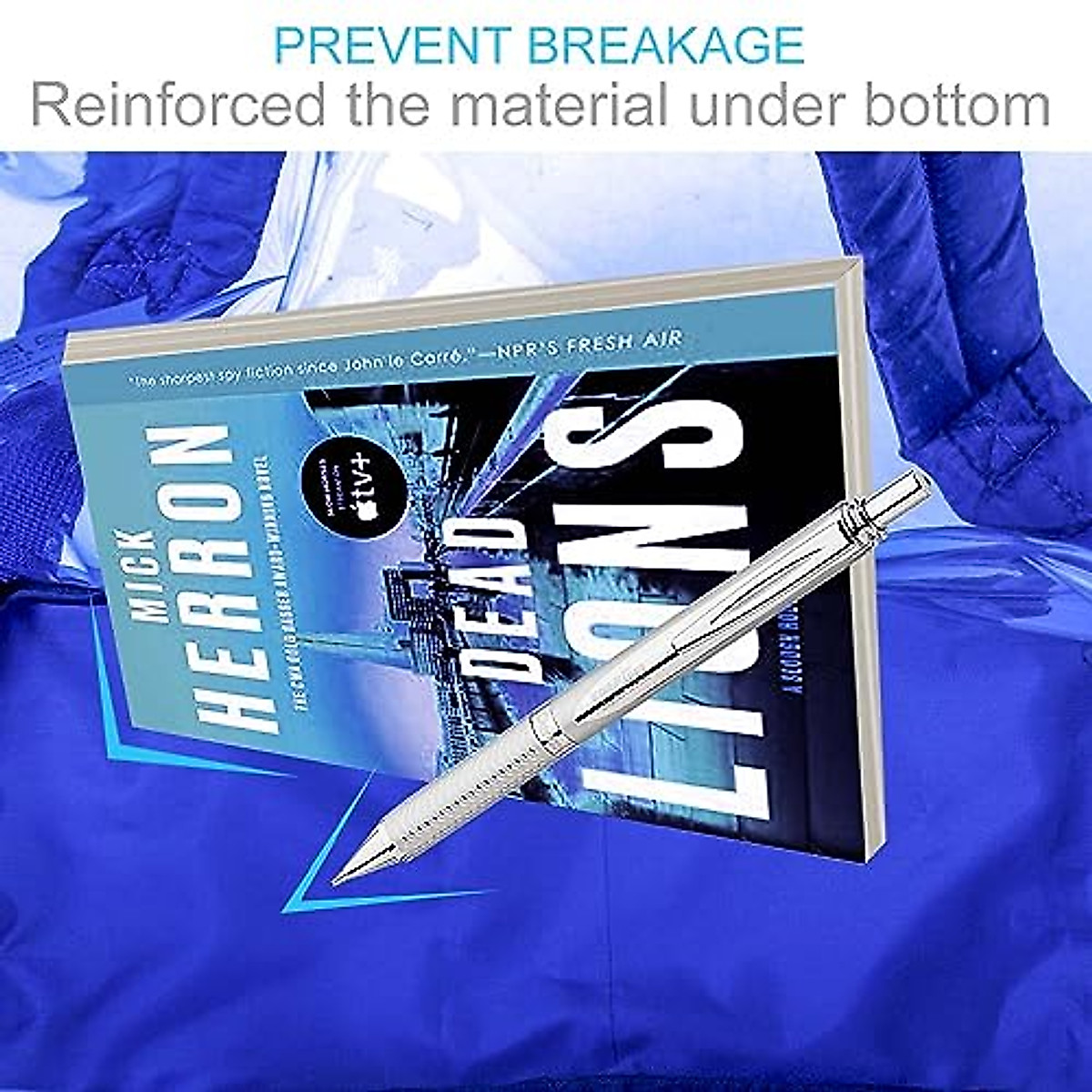 ZLYERT Clear Backpack, Heavy Duty Transparent Bookbag, Large See Through PVC Backpacks for Women and Men - Blue