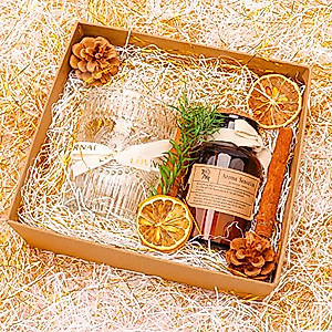 Zwish 1LB Basket Filler Iridescent Film PP Hamper Shreds Paper Shredded Crinkle Confetti for fo Gift Basket, Bags Packaging Filling-White & Gold