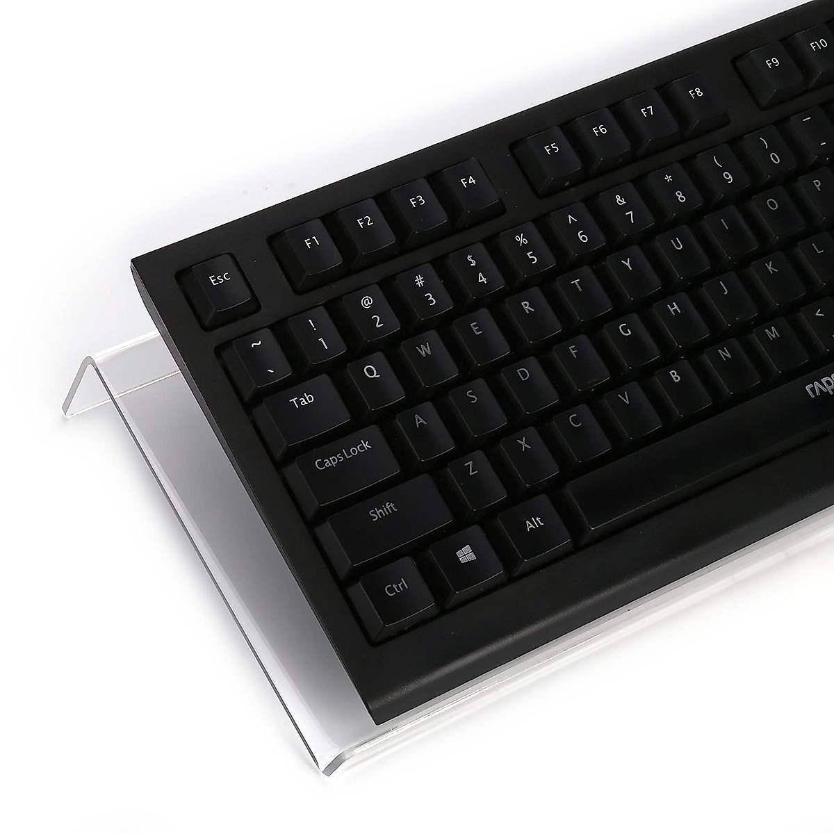 Keyboard Holder, Keyboard Tray, Acrylic Computer Keyboard Stand Transparent Keyboard Holder for Office Home School Keyboard Supplies