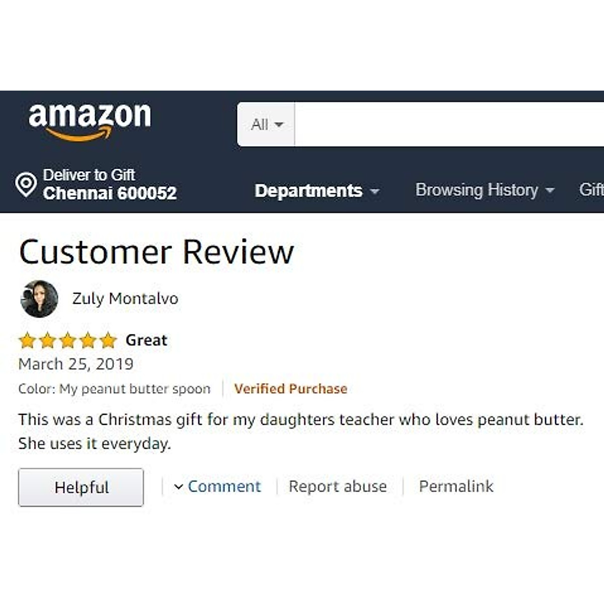 Seyal® My Peanut Butter Spoon Gift - Love gifts -unique gifts - Gift for her - Gift for him - christmas gift - funny gifts - peanut butter lover gift - food lover gifts - peanut butter spoon