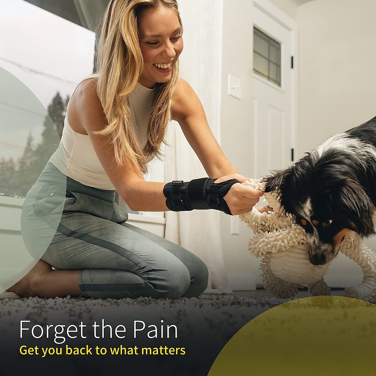 BraceUP Carpal Tunnel Wrist Brace for Women and Men - Metal Wrist Splint for Hand Support and Tendonitis Arthritis Pain Relief (S/M, Right Hand)