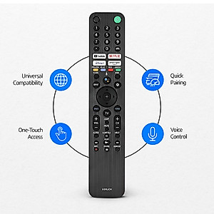 Vorlich® Sony Universal Remote with Voice Control RMF-TX520U, Replacement Sony TV Remote - 1 Year Warranty Included