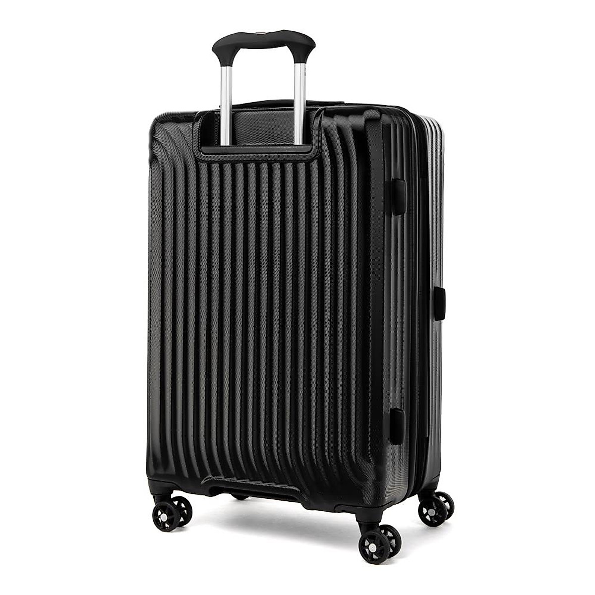 Travelpro Maxlite Air Hardside Expandable Checked Luggage, 8 Spinner Wheels, Lightweight Hard Shell Polycarbonate Suitcase, Black, Checked Medium 25-Inch