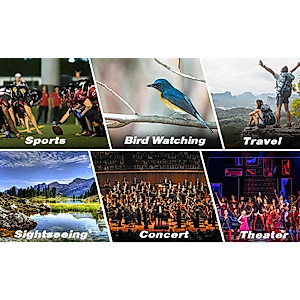 20x50 Binoculars for Adults HD Day Light Night Binoculars with BAK4 Prism FMC Lens for Hunting Bird Watching Concert etc IPX7 Waterproof Black