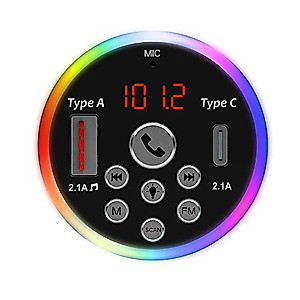 Monster Led Light Accent Bluetooth FM Transmitter