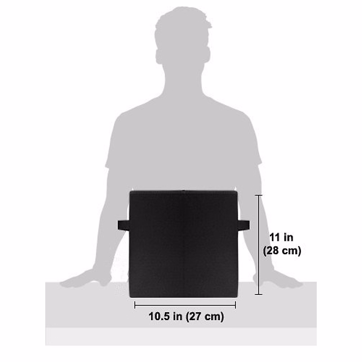 (10-Pack, 5 Grey 5 Black) Storage Bins, Containers, Boxes, Tote, Baskets| Collapsible Storage Cubes For Household Organization | Fresh Durable Fabric & Cardboard