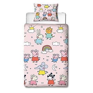Character World Peppa Pig Playful Single Rotary Duvet Set (PP1PYFDS002)