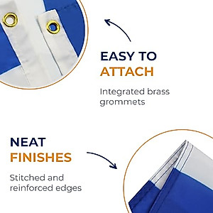 Greece Flag 3' x 5' - Greek flags 90 x 150 cm - Banner 3x5 ft High quality - AZ FLAG