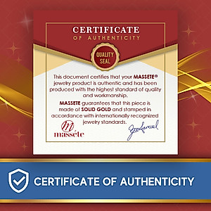 MASSETE 10k Yellow Gold Ball Stud Earrings for Women and Girls Nickel Free 7mm