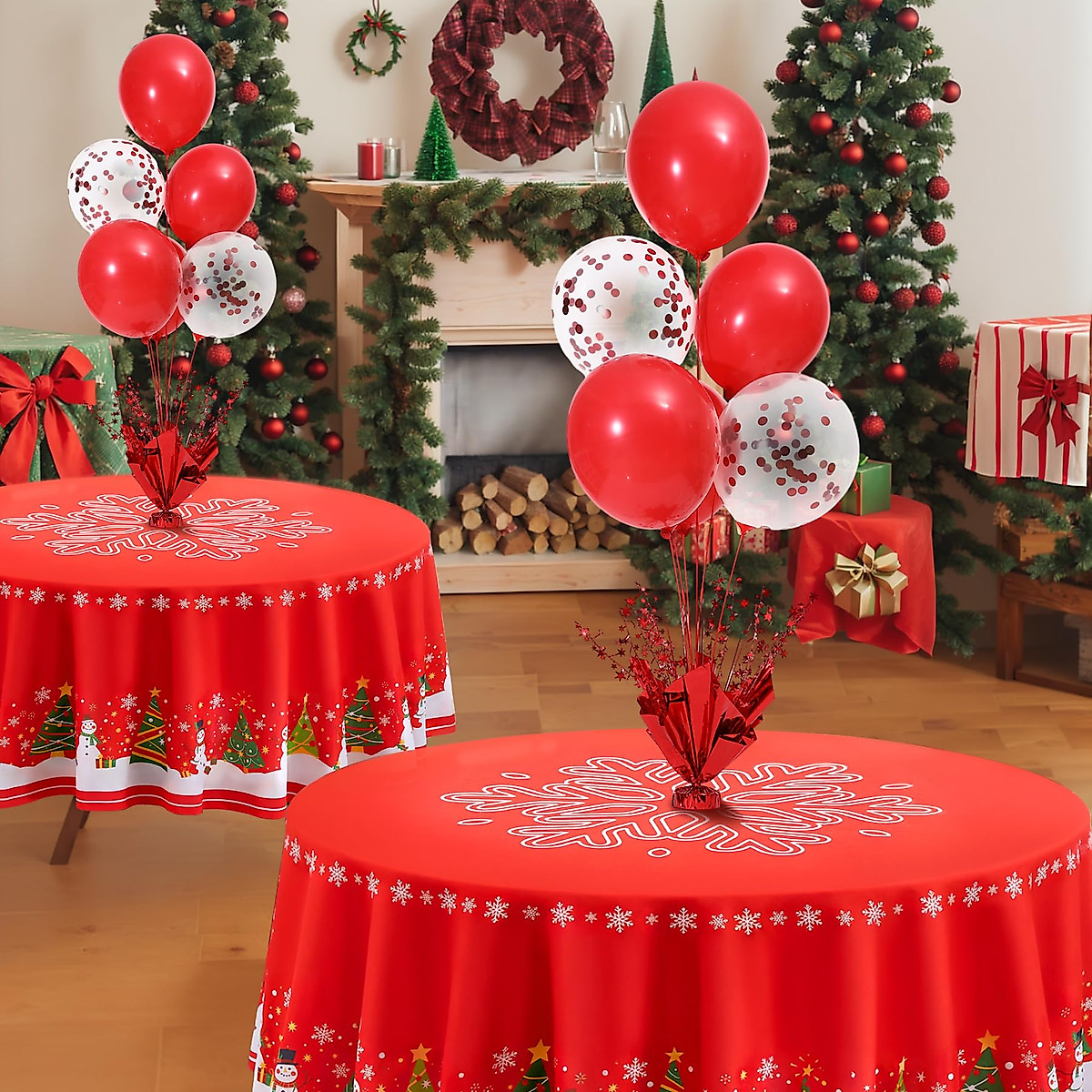 Besutolife 2 Sets Red Balloon Centerpieces for Tables, Balloons Stand Kit Red Party Decorations for Birthday Party Wedding Bridal Shower Anniversary