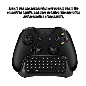 PUSOKEI Mini Controller Keyboard Controller Chat Keyboard one Controller Keyboard for one GamePad Game Gaming Controller (Black) [video game]