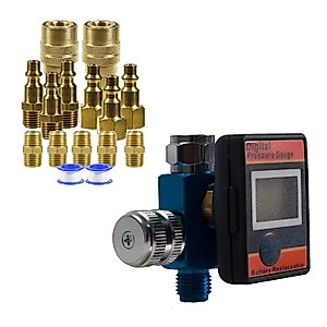 DAR01B Regulator with Air Tools Fittings Kit Combo