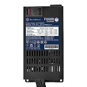 SilverStone Technology FX600 Platinum Cybenetics Platinum 600W FlexATX Power Supply (SST-FX600-PT)