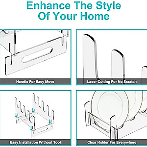 YZYDF Multi Tiered Acrylic Food Tray Stand Space Saving and Easy to Storage for Parties and Buffets