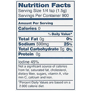 Morton Iodized Salt Shakers, 4 Ounce (Pack of 24)