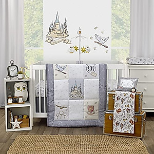 Warner Brothers Harry Potter Magical Moments Grey and White Super Soft Baby Blanket