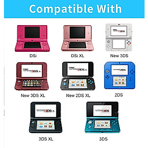 3DS Charger, 4 Stylus Pen 3DS Charger Compatible with Nintendo 3DS/ DSi/DSi XL/ 2DS/ 2DS XL/New 3DS XL 100-240V Wall Plug Adapter