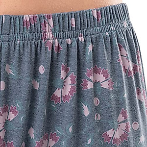 Fruit of the Loom Women's Breathable Tank Top, Pant, and Cardigan Sleep Set, Floral Print, 3X