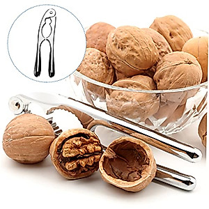 KICHOUSE 1pc Nutcrackers Stainless Steel Multifunctional Peeler Pistachios Nuts Multitools Nut Peeler Seafood Tools Set Crab Crackers Pecan Opener Kitchen Gadget Handheld Nut Opener Pliers