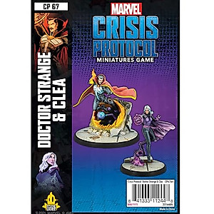 Marvel: Crisis Protocol Doctor Strange & Clea Character Pack - Sorcerer Supreme and Devoted Disciple Unite! Tabletop Superhero Game, Ages 14+, 2 Players, 90 Minute Playtime, Made by Atomic Mass Games