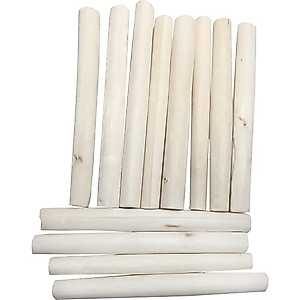 Mandarin Bird Toys by M&M 5513 Skinny Sola Logs Pk12 - Handcut Air Dried Natural Sola Wood Sticks, Easy for Birds to Chew and Shred, Lightweight, Break by Hand, Delight for Small Size Pets