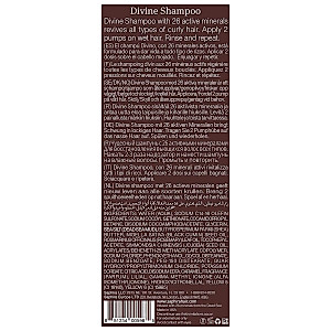 Saphira Divine Curls Shampoo for Curly, Wavy and Multi-Textured Hair, Sulfate-Free, Paraben-Free, Deeply Cleanses, Restores and Hydrates Curls, 34 Ounce, Original Packaging