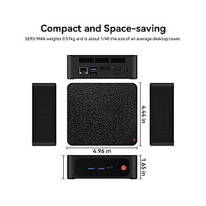 Beelink SER5 Mini Computers| Mini pc AMD 5800H Equipped W 11 pro & 16GB DDR4 3200Mhz&500GB M.2 2280 NVMe SSD; Triple 4K UHD Display, Three Band WiFi 6, Gaming PC GTA-V, Fall Guys, CS:GO.etc