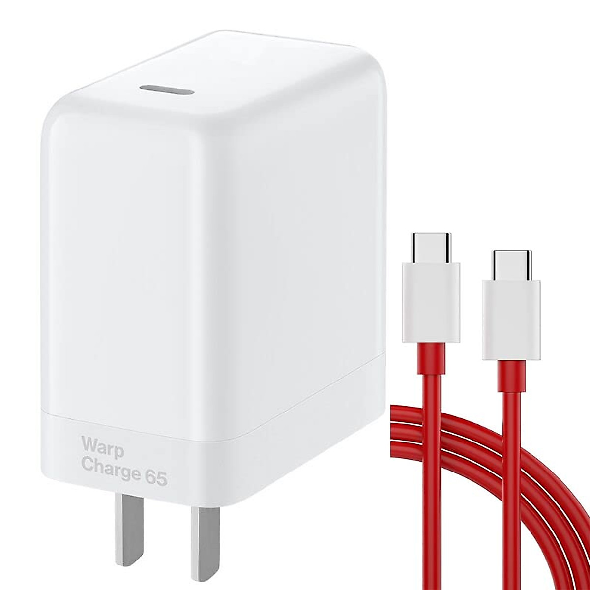 Updated 65W warp Charger for OnePlus 8T 9 9R 9Pro Power Adapter with USB C-to-C Warp Charging Cable (2M/6.5ft)