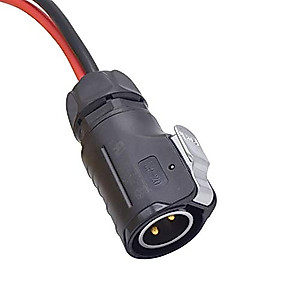 JooFn 10AWG 2 Pin Power Industrial Circular Connector to SAE Cable for Solar Panel Suitcase and Grand Design, Fit for Furrion, Forrest River RV Solar Ports, Grand Design RV's Industry