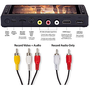 ClearClick Video to Digital Converter 3.0 (Third Generation) - Record Video & Audio from VCR's, VHS, AV, RCA, Hi8, Camcorder, DVD, Turntables, Cassette Tapes (Bundle Edition)