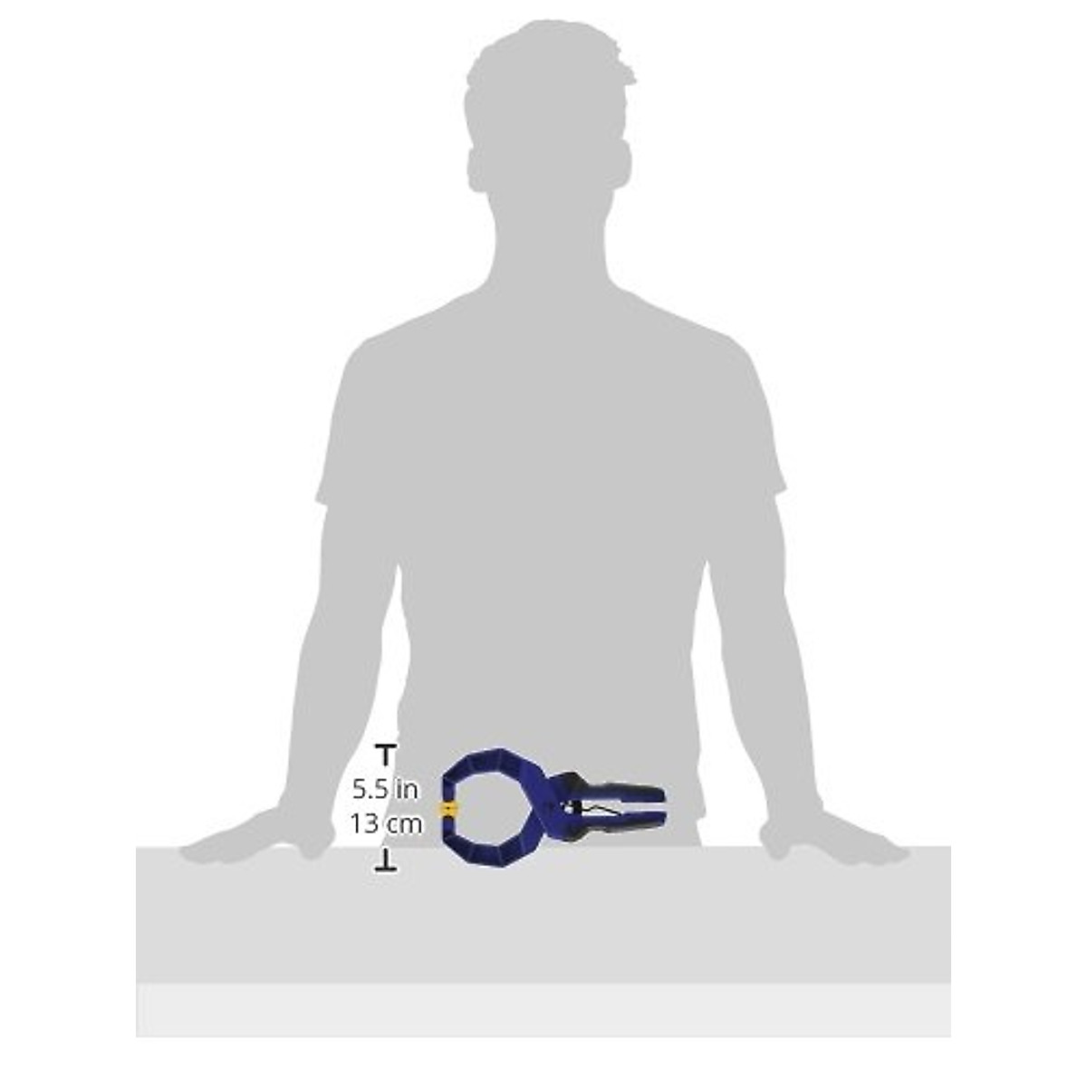 IRWIN Tools QUICK-GRIP Handi-Clamp, 4-Inch (1799213) , Blue