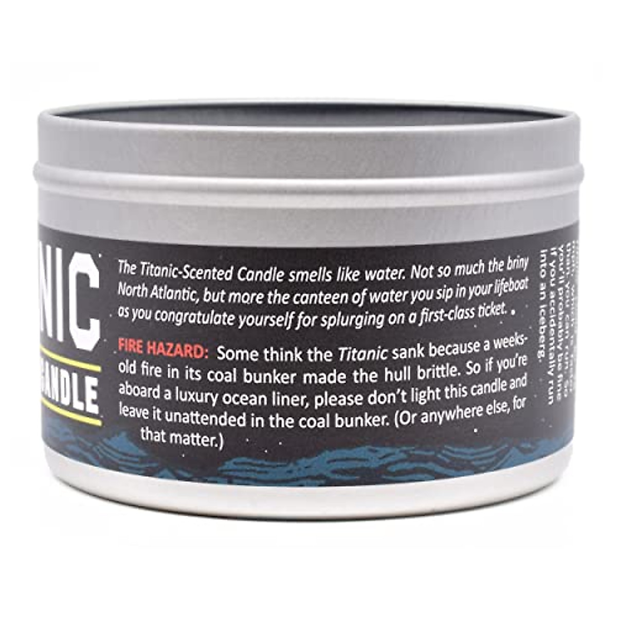 JD and Kate Industries Titanic Scented Candle | Hand-Poured in 16 oz tin | Ocean Scent