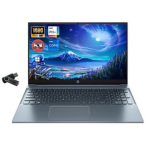 HP Pavilion 15.6'' FHD Touchscreen Business Laptop, 11th Gen Intel Core i7-1195G7 Processor, Windows 11 Pro, 32GB RAM, 1TB SSD, Wi-Fi, HDMI, Backlit Keyboard, Free 32GB USB