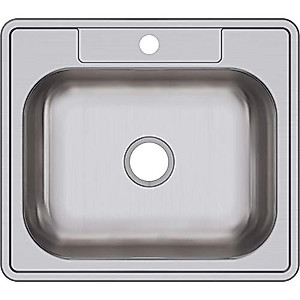 Dayton D125221 Single Bowl Drop-in Stainless Steel Sink 25 x 22 x 6.5625"