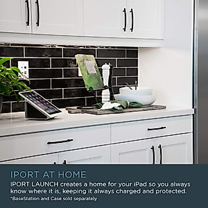 IPORT LAUNCH (LaunchPort) BaseStation iPad Stand - Compatible with all LAUNCH Cases - Silver