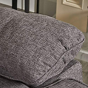 Christopher Knight Home Annabelle Glider Recliner, Charcoal Tweed, Black