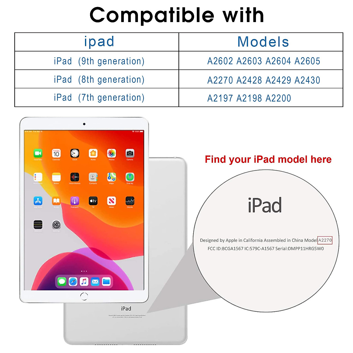 Arae Screen Protector Compatible with iPad 10.2 Inch (9th Generation 2021) & (8th Generation 2020) & (7th Generation 2019) Tempered Glass Anti Scratch, 2 Pack